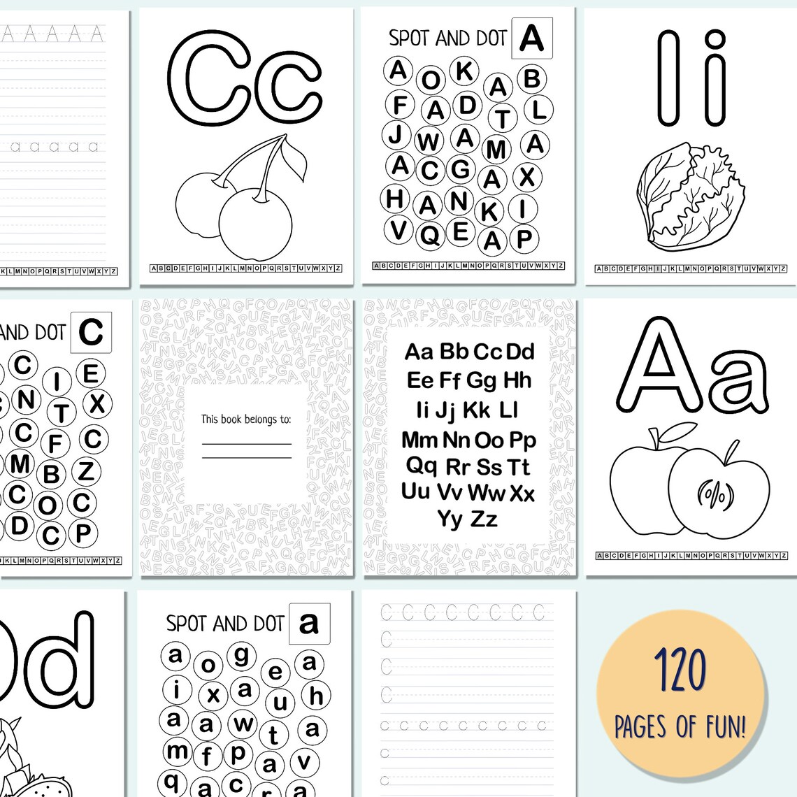 The Arabic Alphabet Workbook for Kids - Etsy
