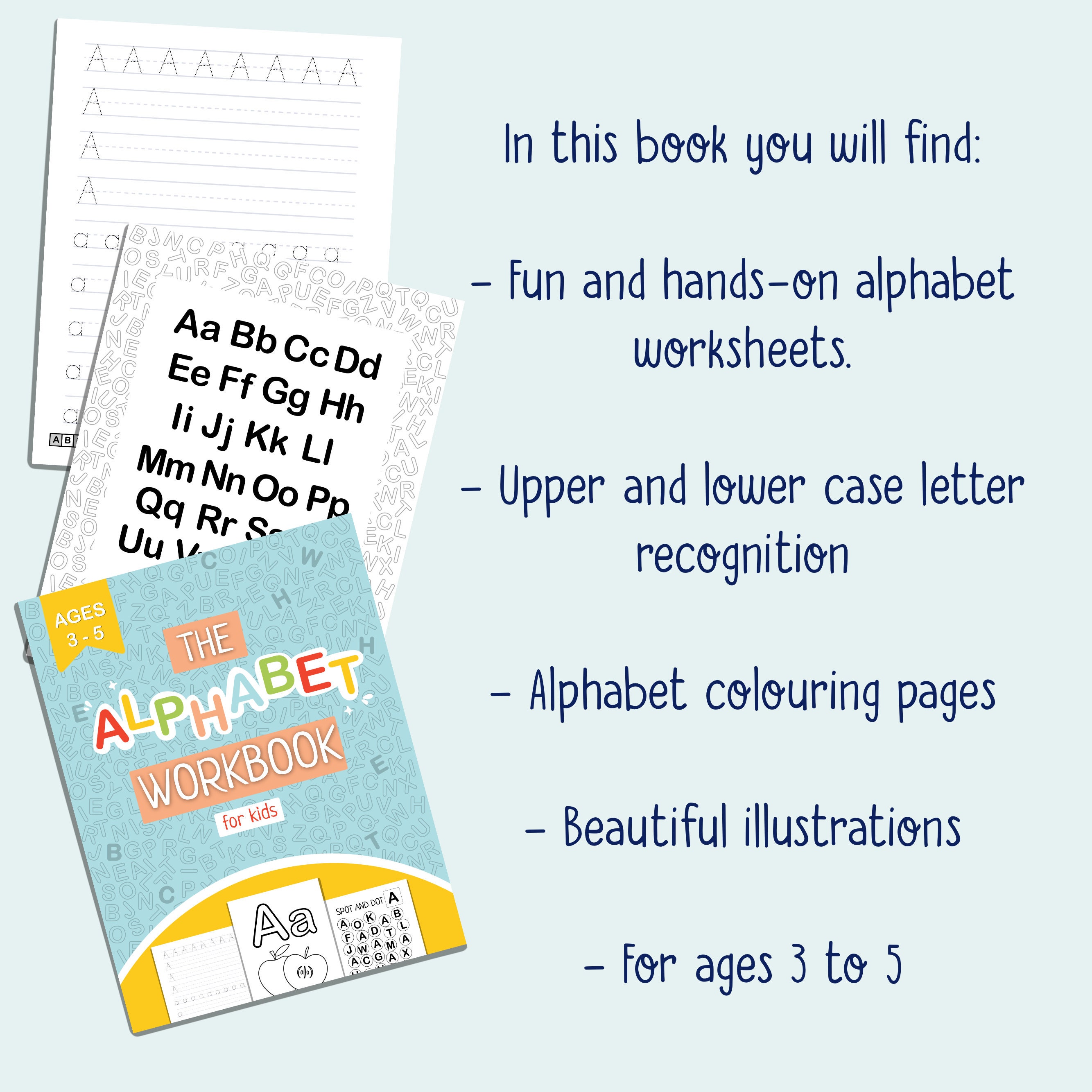The Arabic Alphabet Workbook for Kids - Etsy