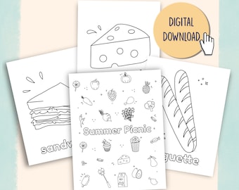 Printable Vegetable Coloring Pages for Kids - Etsy