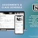 Assignments & Class Schedule Tracker Notion Template (Download Now) - Etsy