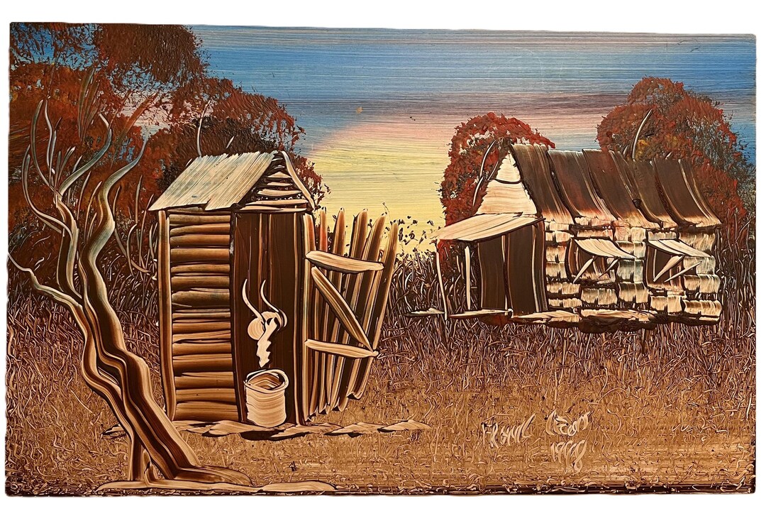 Frank Lewis Outback Australian Art | Original Oil on Board Painting ...