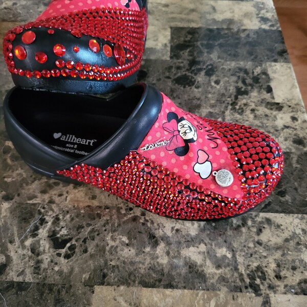 Minnie Mouse Clogs - Etsy