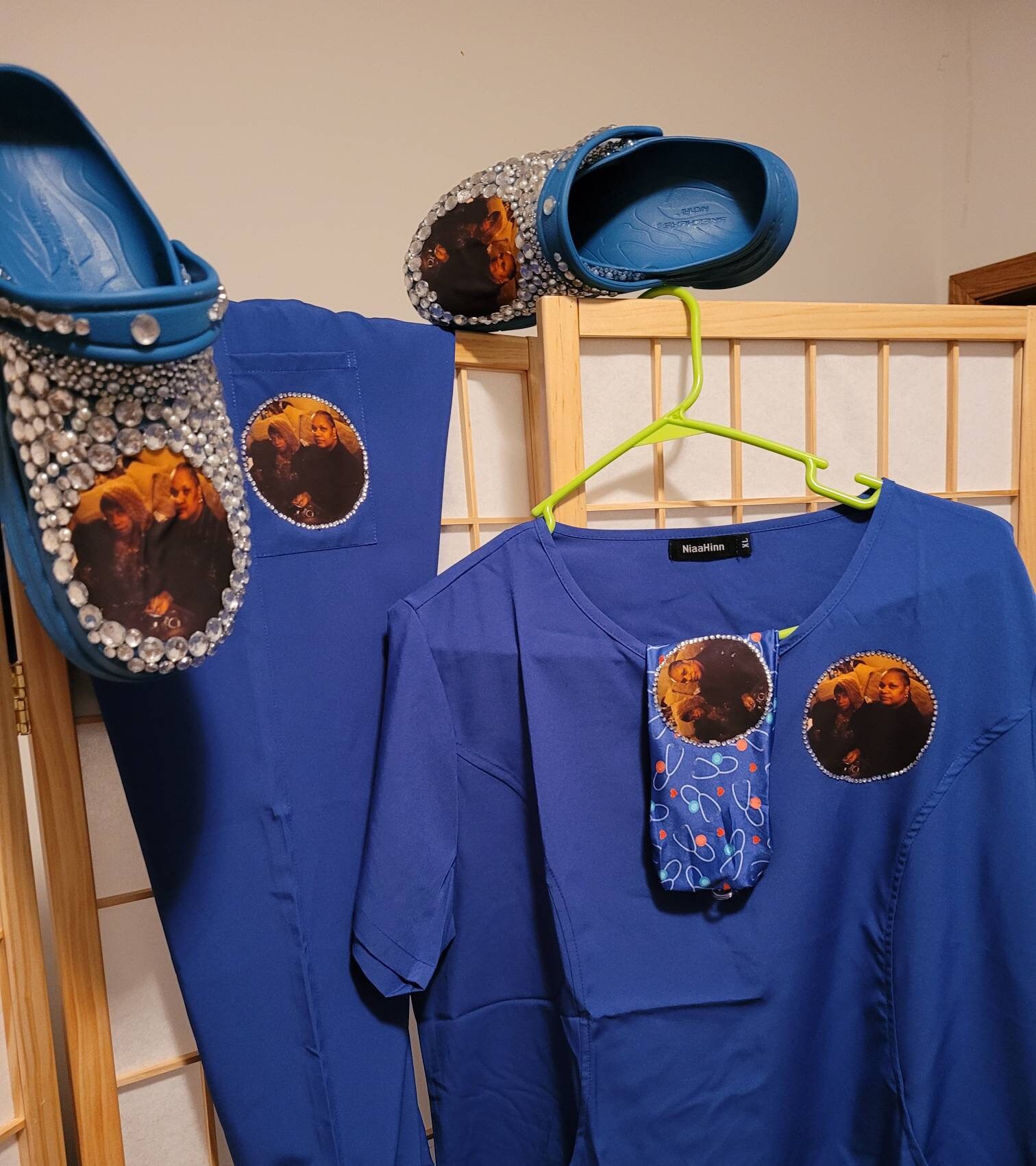 Custom Medical Scrubs With Any LOGOS OR PHOTOS All Colors Size Xs to ...