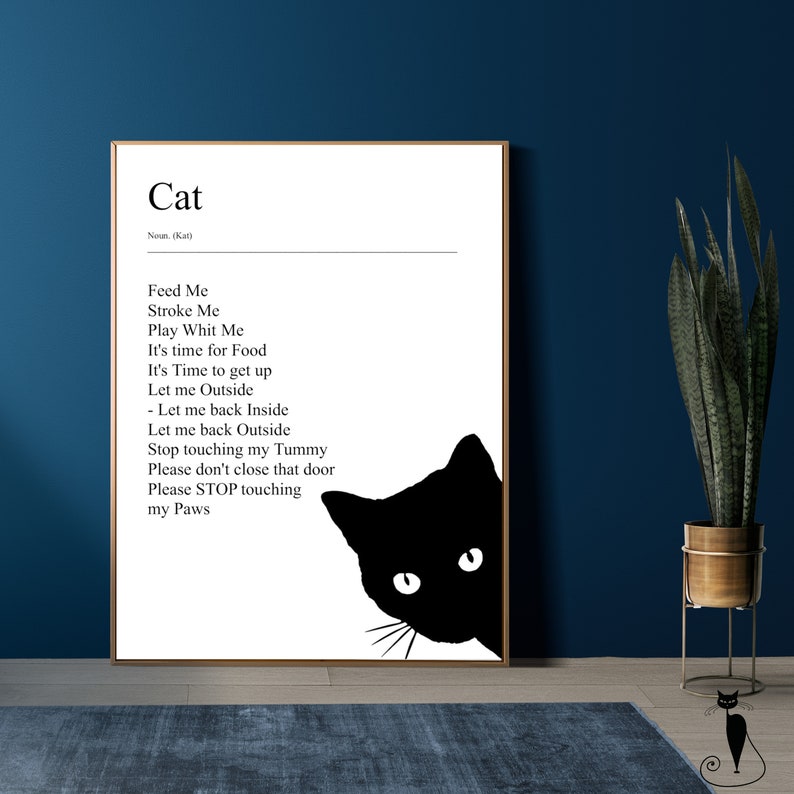 Cat Definition Funny Quotes Funny Cat Cat Decor Cat Quotes Etsy Cat Definition Funny Quotes Funny Cat Cat Decor Cat Quotes Etsy