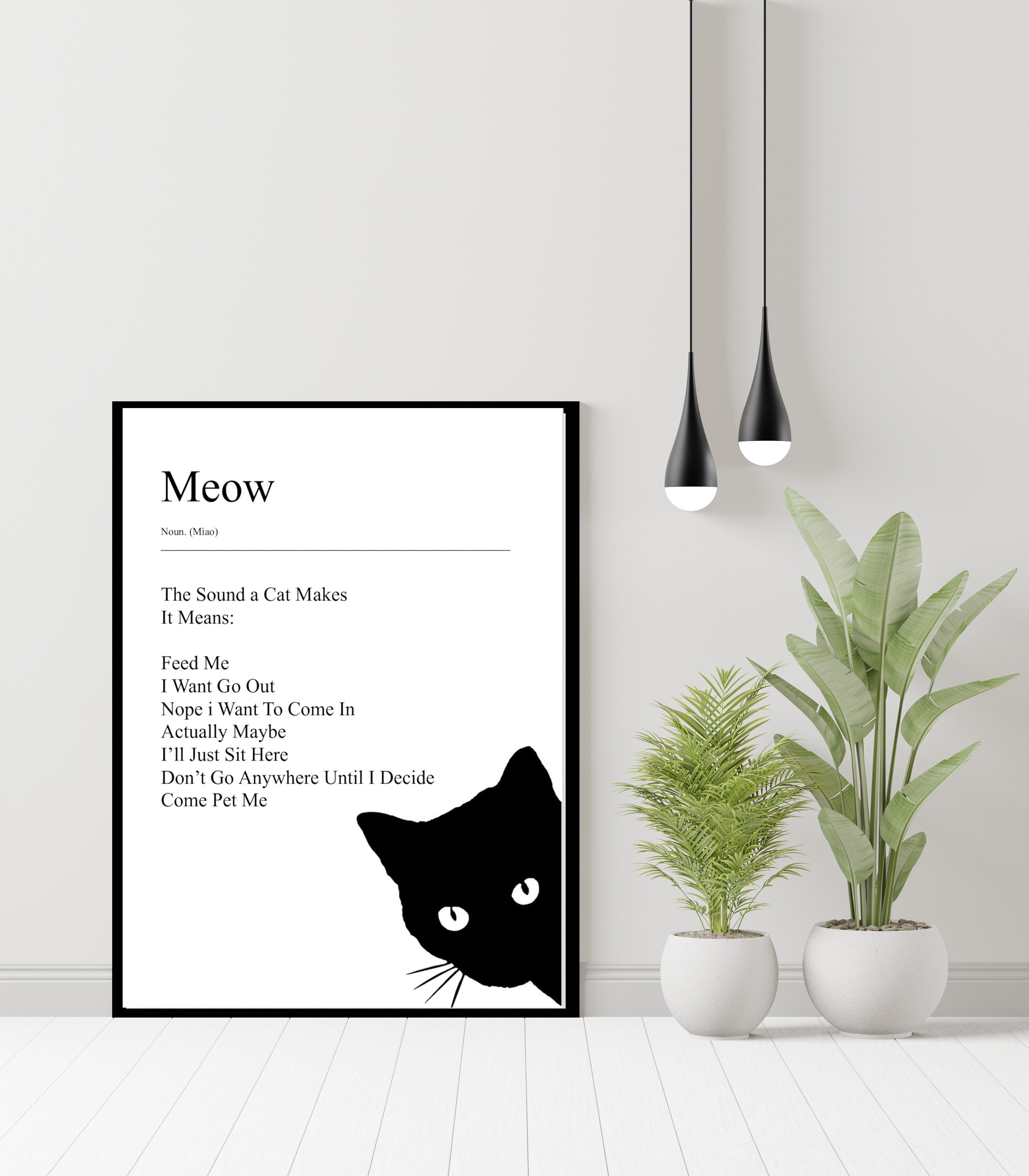 Cat Definition Funny Quotes Funny Cat Cat Decor Cat Quotes - Etsy