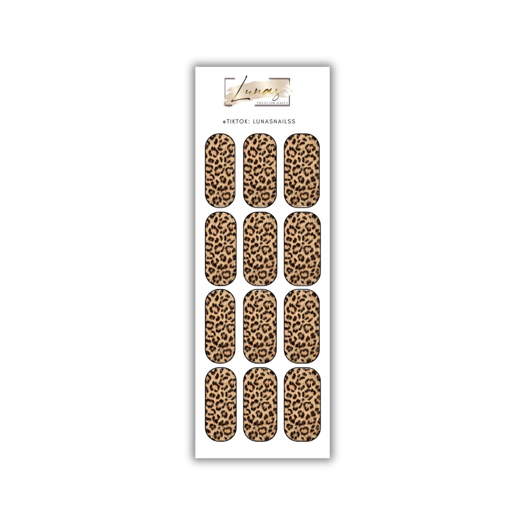 Cheetah Print Waterslide Nail Wraps Waterslide Nail Decals Cheetah ...
