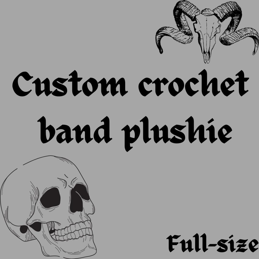 Custom Crochet Band Inspired Plushie Full-size Goat; Made to Order ...