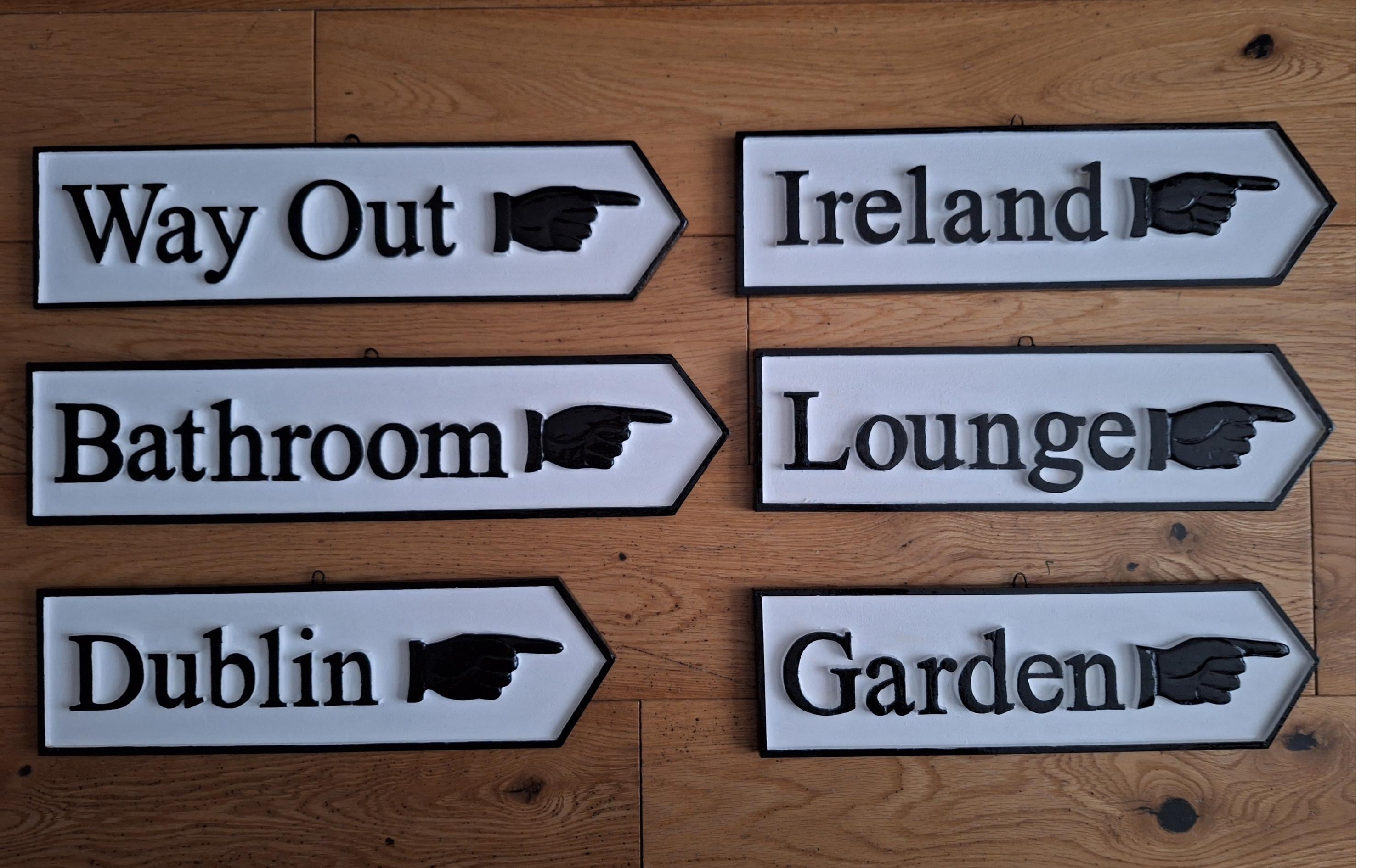 Old Irish Road Sign - Etsy