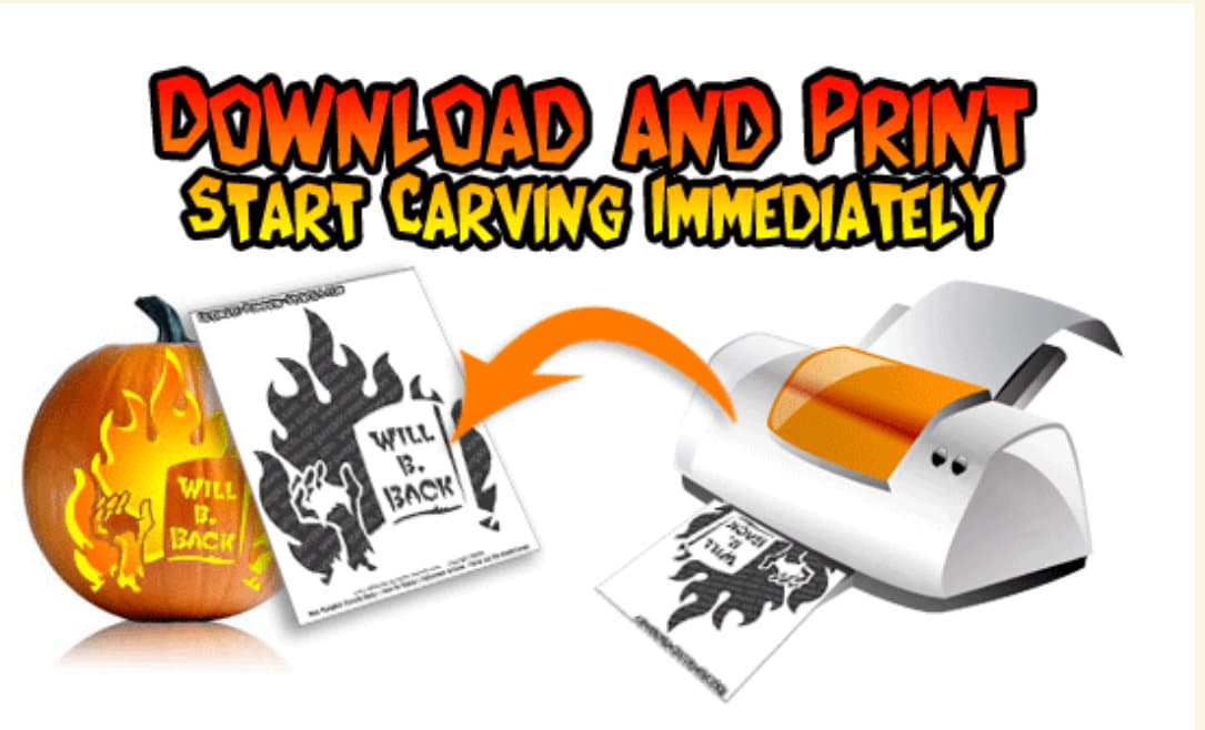 Alien Halloween Pumpkin Carving Pattern to Download PDF Pattern Stencil ...