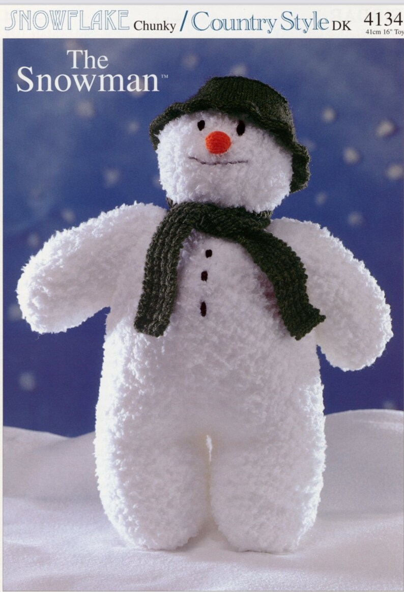 Snowman Knitting Pattern Christmas Project Arts & Crafts to Download ...
