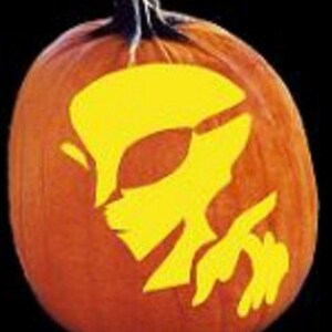 Alien Halloween Pumpkin Carving Pattern to Download PDF Pattern Stencil ...