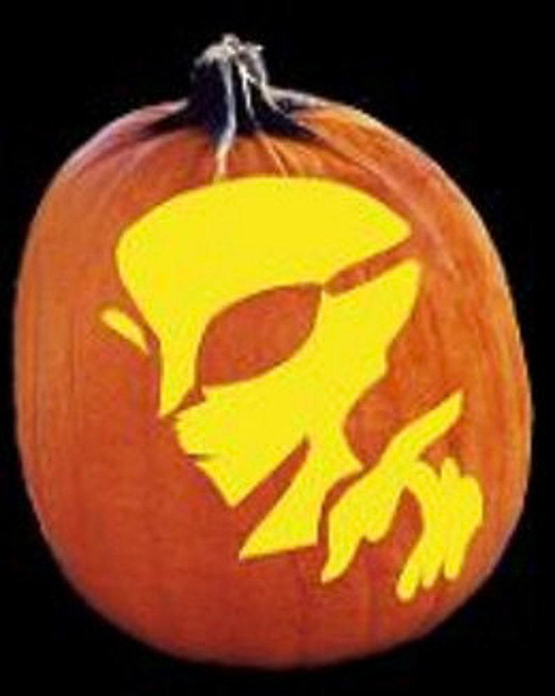 Alien Halloween Pumpkin Carving Pattern to Download PDF Pattern Stencil ...