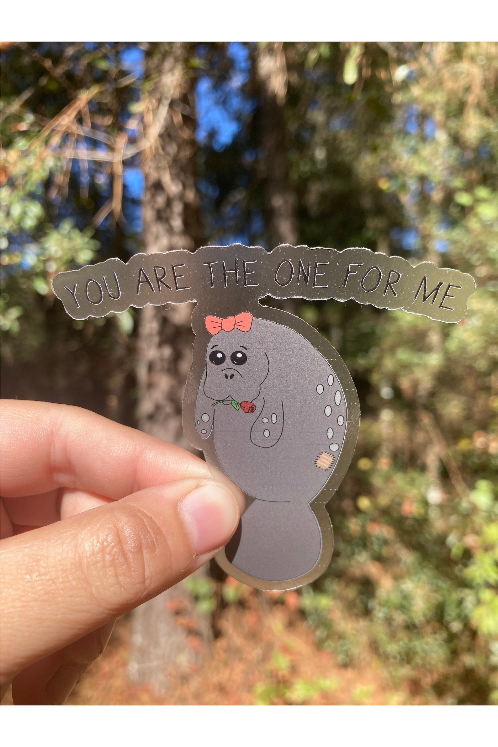 Veggietales Sticker, Transparent Barbara Manatee Decal, Veggie Tales ...