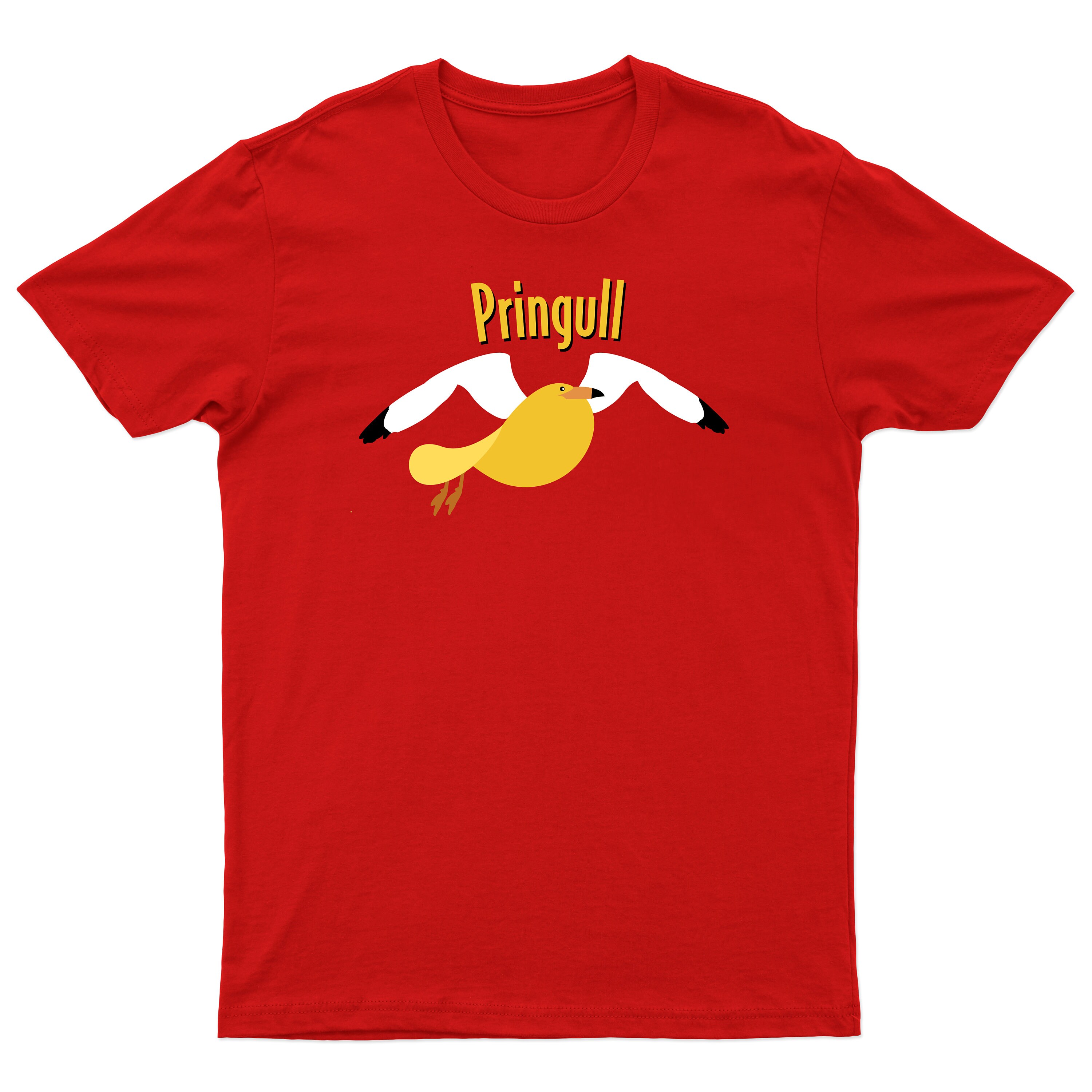 Pringull T-shirt, Pringle Bird Shirt, Gull Shirt, Seagull Tshirt, Fun ...