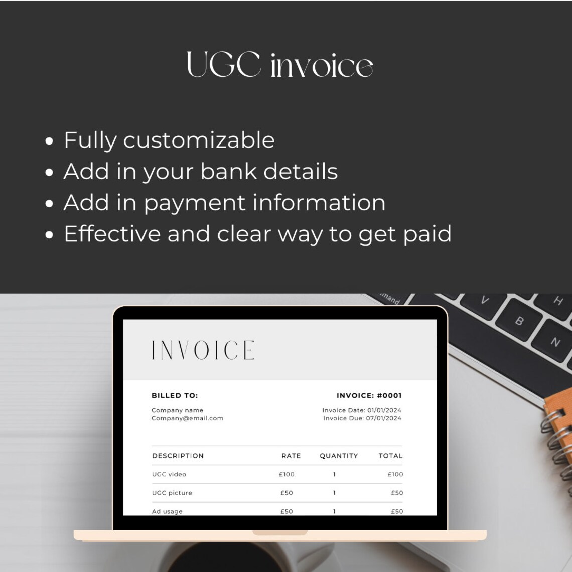 UGC Creator Contract Template, UGC Template, UGC Agreement, Influencer ...