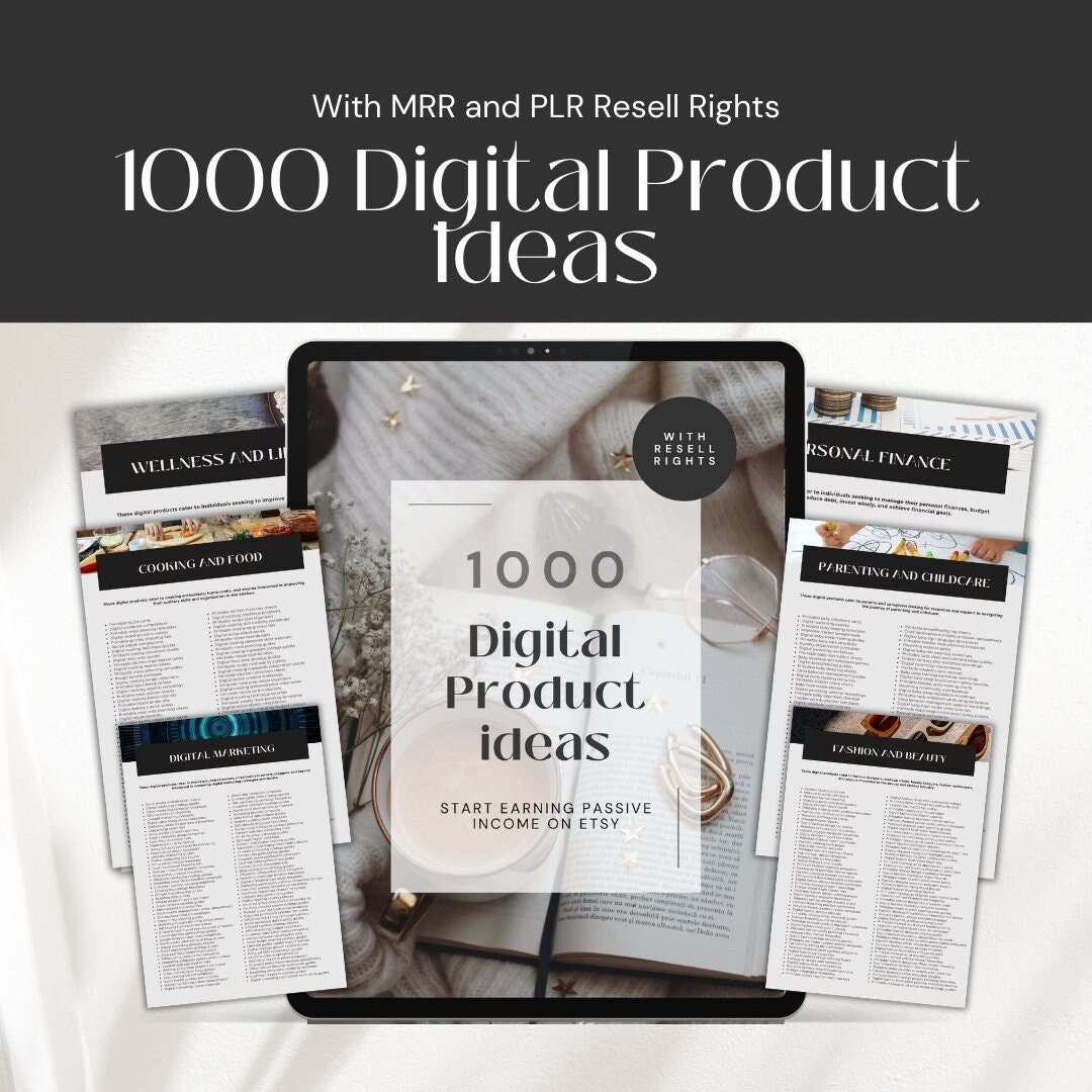 1000 Digital Product Ideas, Digital Products Ideas for Passive Income ...