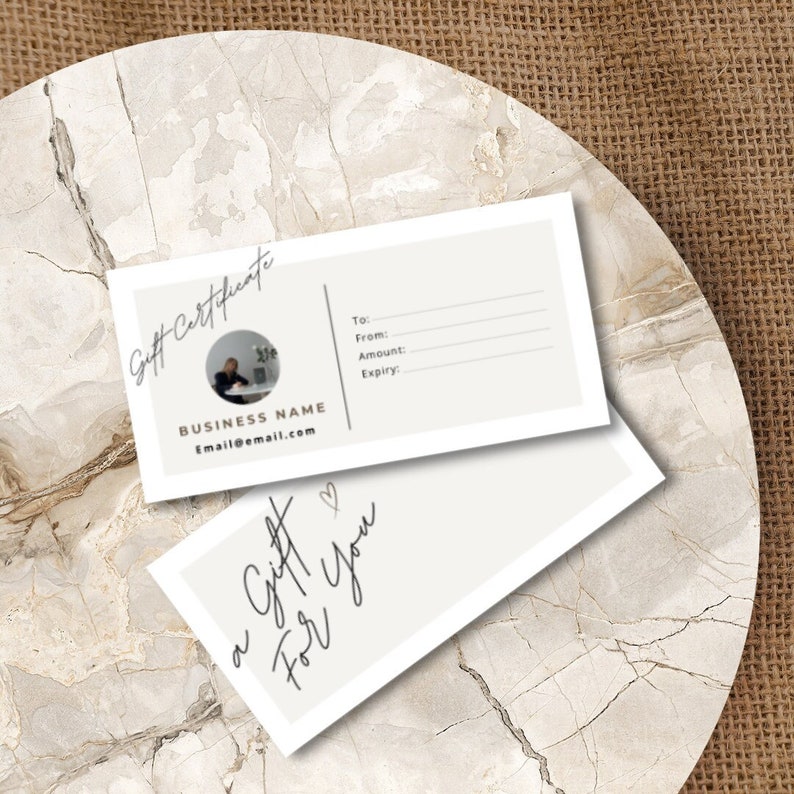 Gift Certificate Template, Editable Gift Certificate, Modern Gift ...
