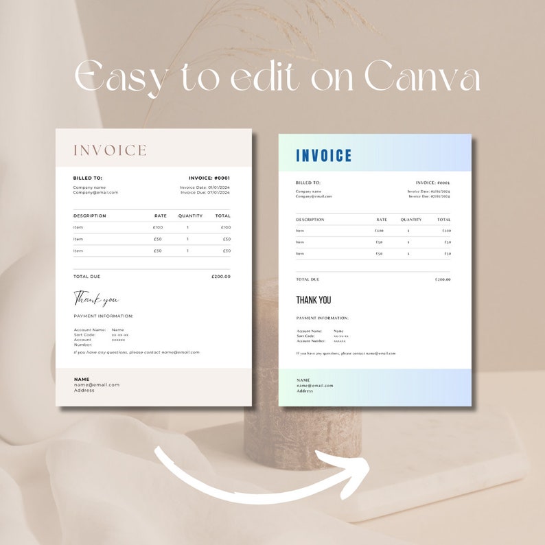 UGC Creator Contract and Invoice Template (canva Editable) - Etsy