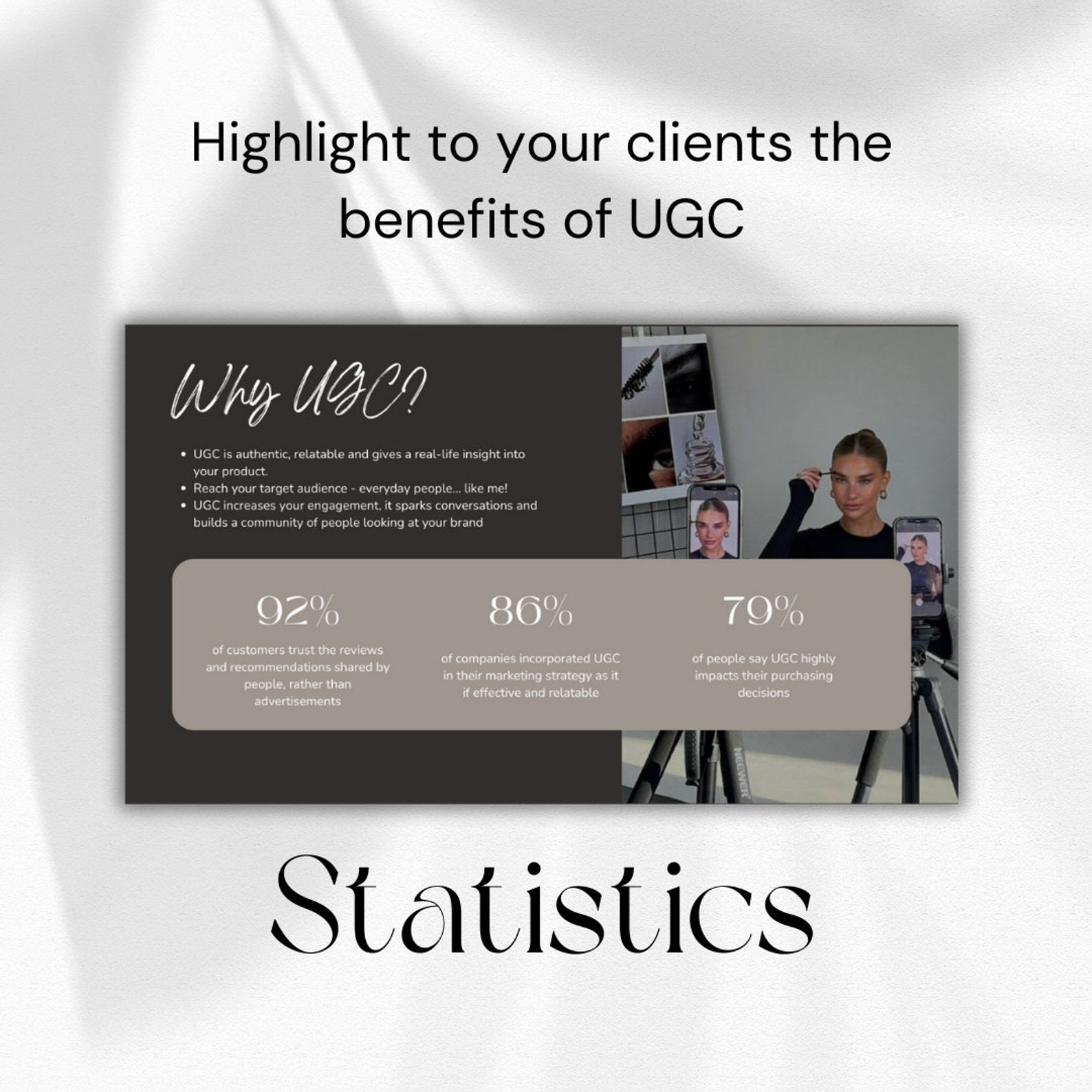 UGC Portfolio Template, UGC Website Template, Portfolio Design ...