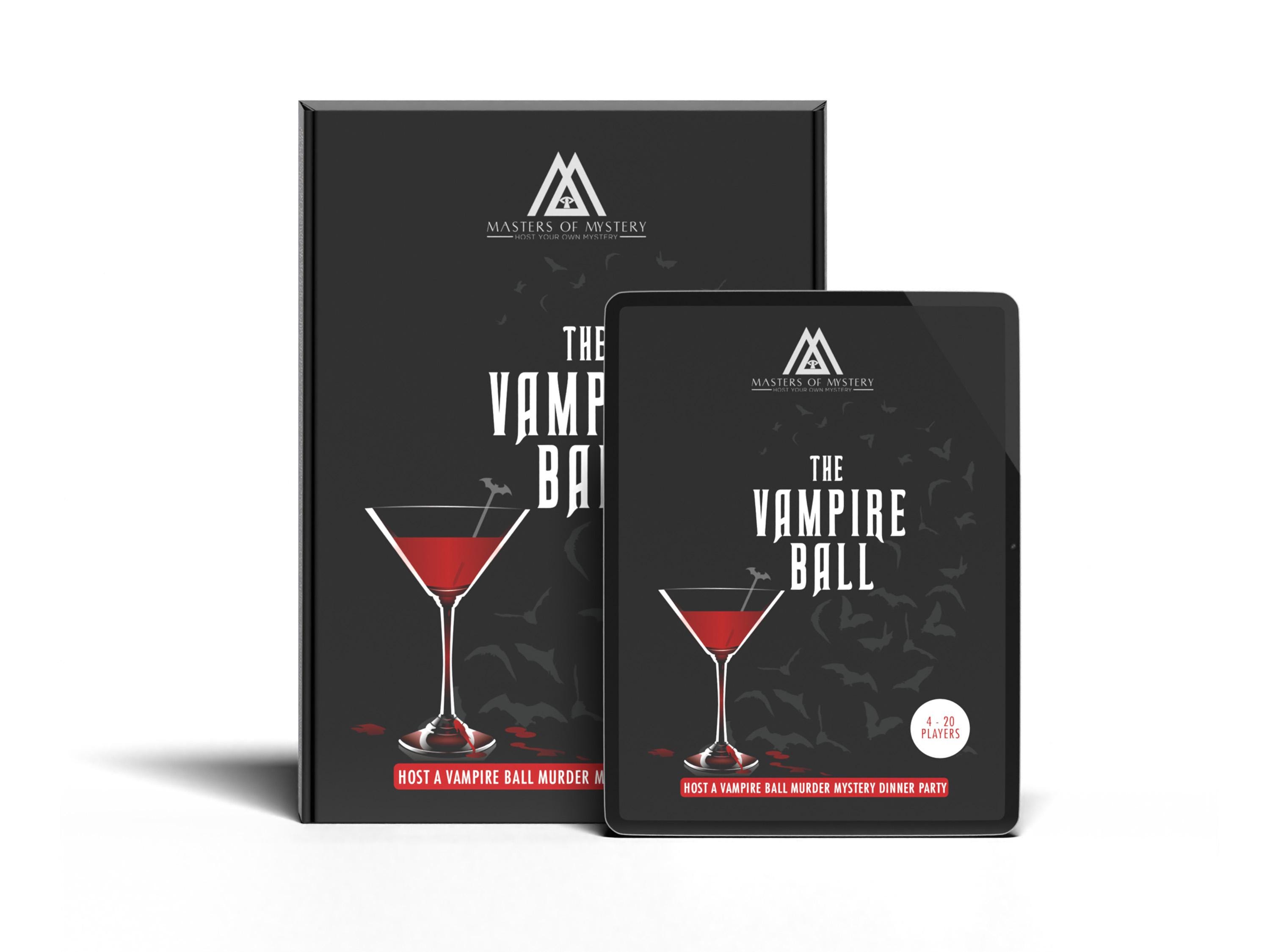 4-20 Player Halloween Murder Mystery Game Kit - Vampire Ball - English ...