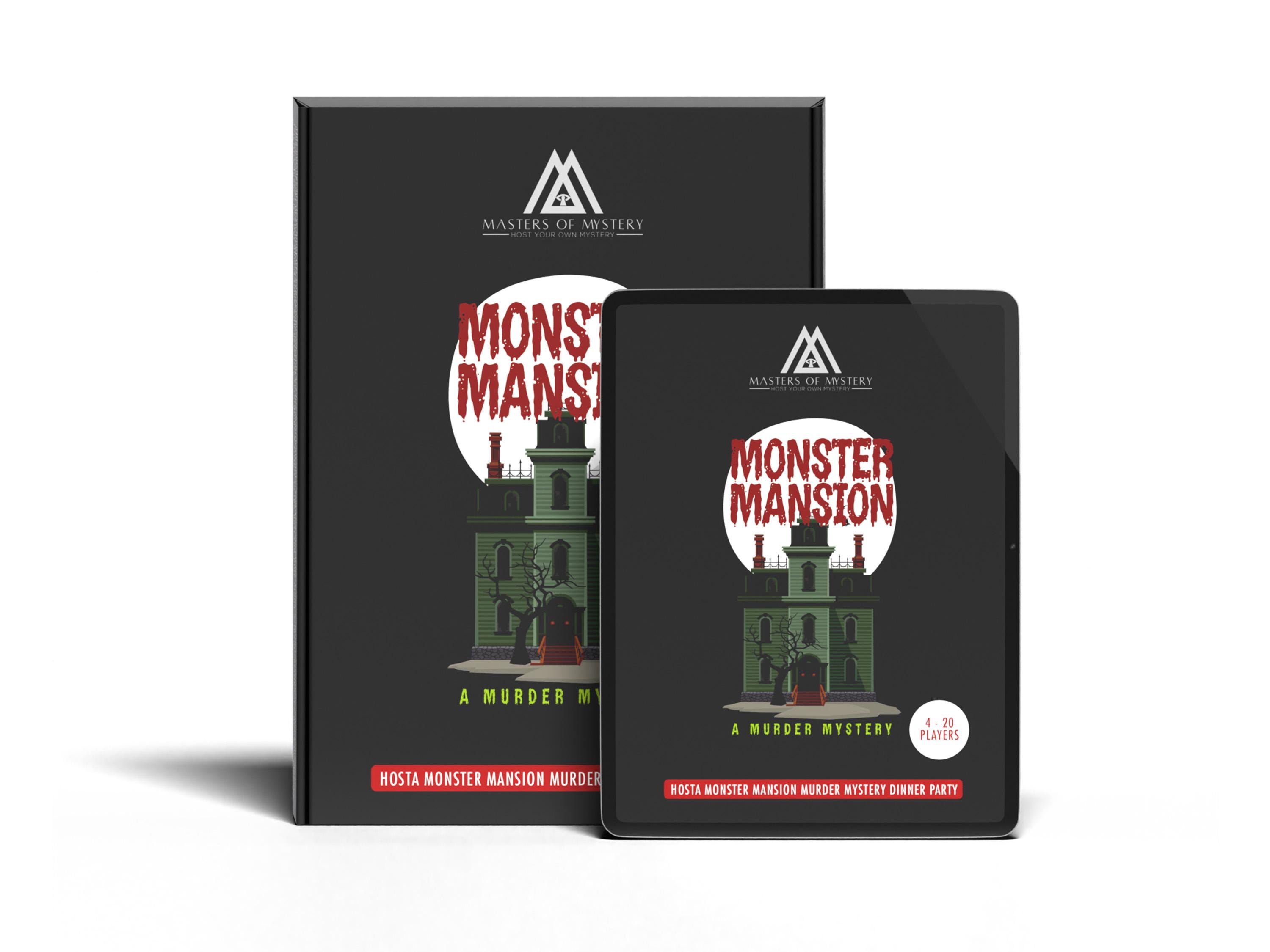 4-14 Player Monster Mansion Murder Mystery Game Kit English - Etsy
