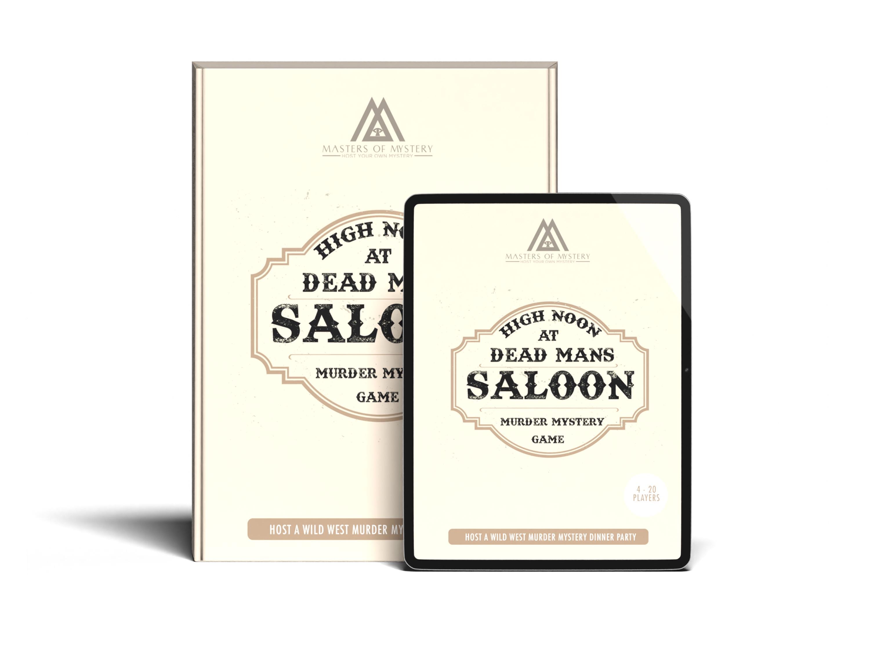 4-20 Player Wild West Cowboy Murder Mystery Host Your Own Game Kit ...