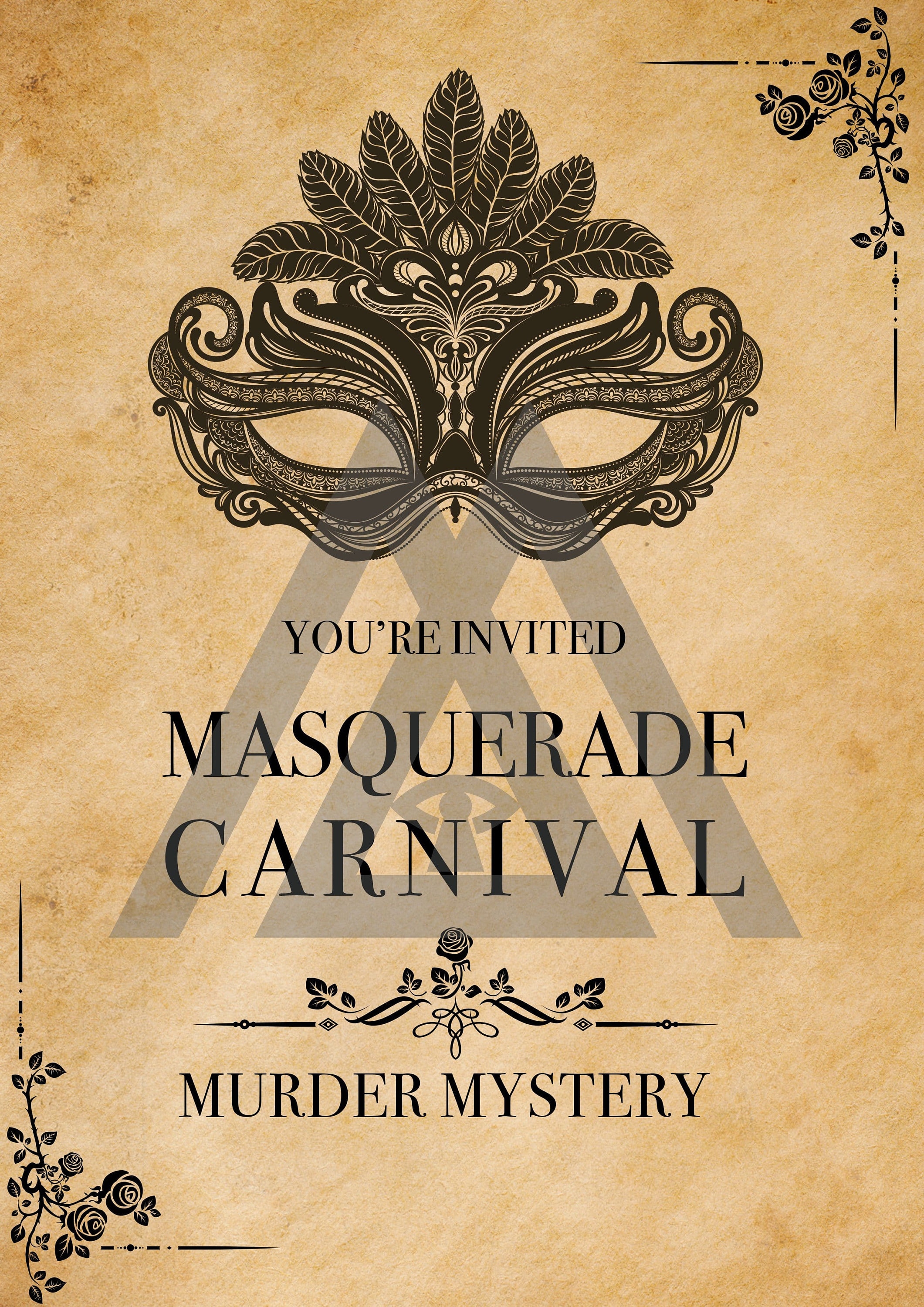 4-20 Player Masquerade Ball/carnival Murder Mystery Host Your Own Game ...