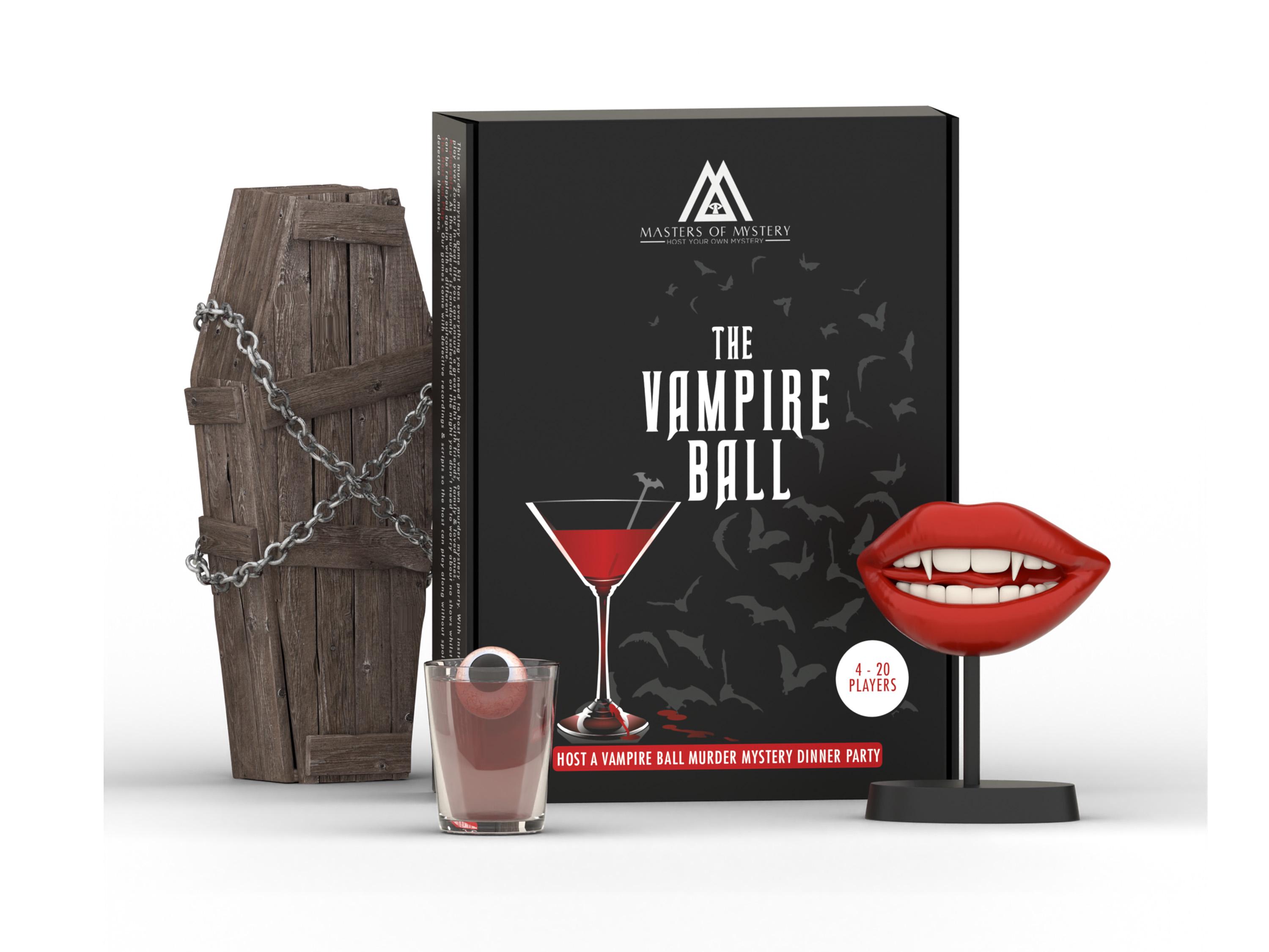 4-20 Player Halloween Murder Mystery Game Kit - Vampire Ball - English ...