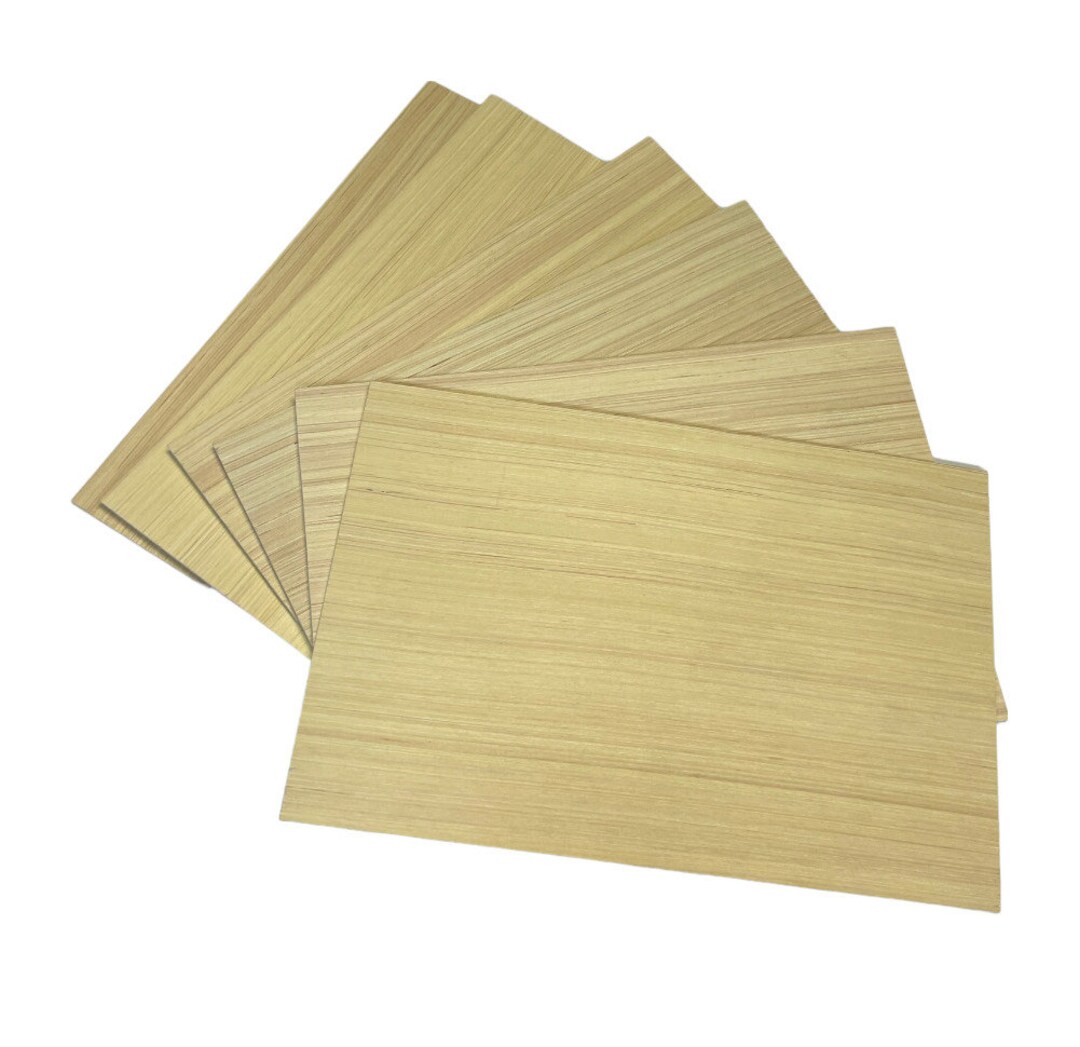 Anhsbro Unfinished Wood Sheet Bundle Thick DIY Craft Smooth Surface ...