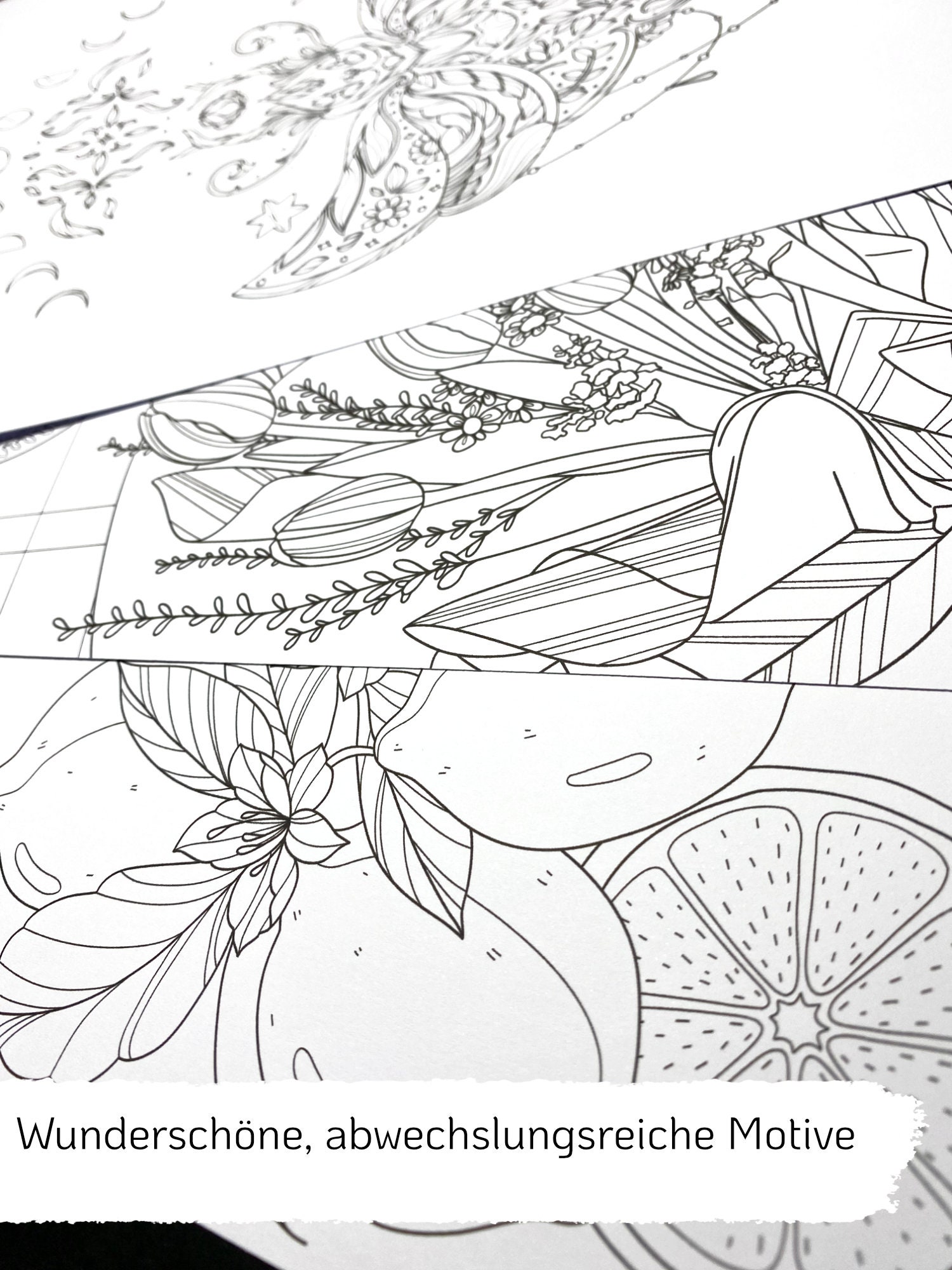 Creative Coloring Book for Adults Thick Paper Spiral Bound - Etsy UK