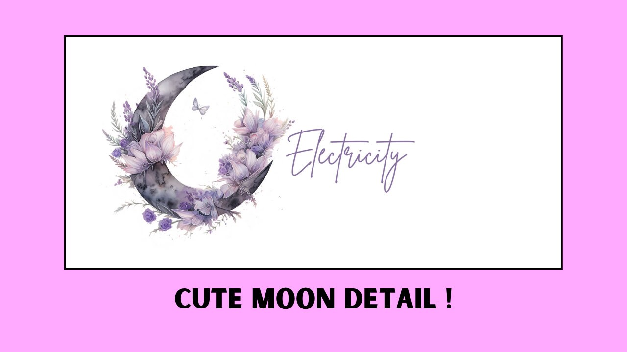 Purple Moon Bill Labels Budget Binder Labels Printable Bill Labels Set ...