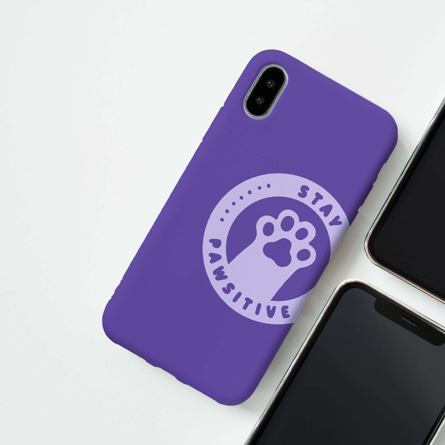 Stay Pawsitive / Svg Png Dxf Jpg Eps File Bundle for Plotter / Positive ...