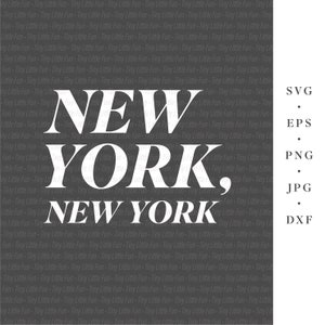 New York NY NYC / Svg Png Dxf Jpg Eps File Bundle for Plotter - Etsy