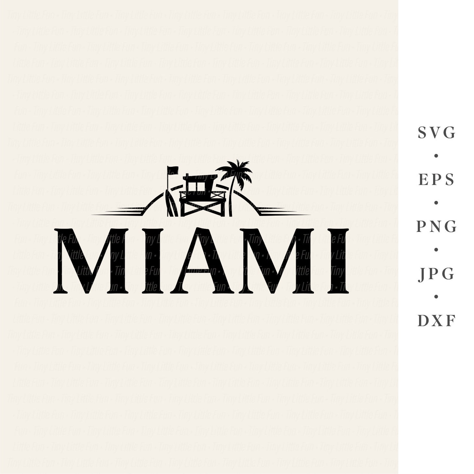 Miami Icons / Svg Png Dxf Jpg Eps File Bundle for Plotter - Etsy