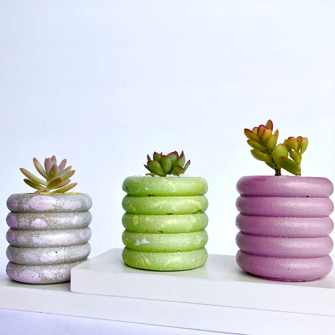 Personalized Concrete Bubble Planter - Etsy