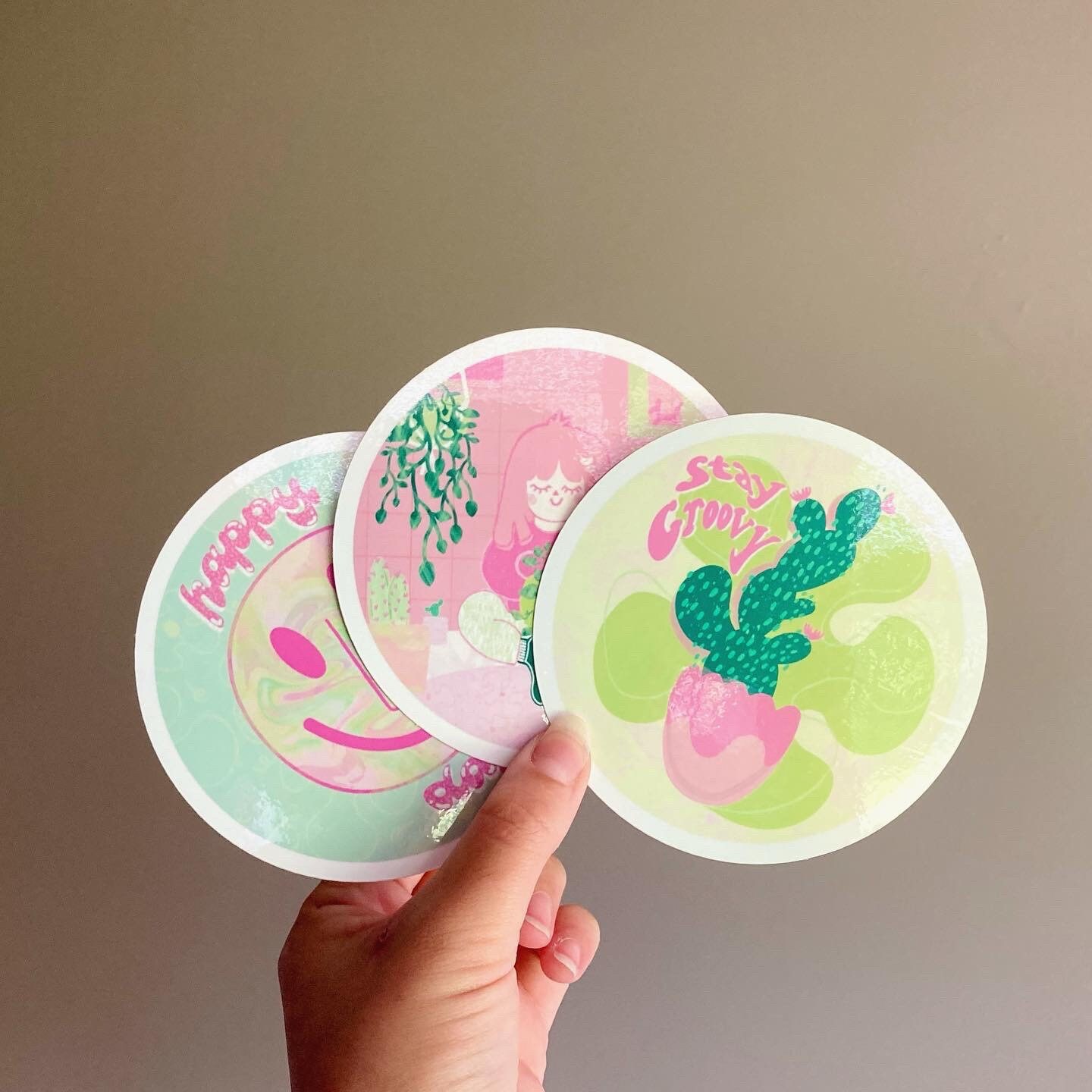 Smiley Face Sticker | 4” Round Sticker - Etsy