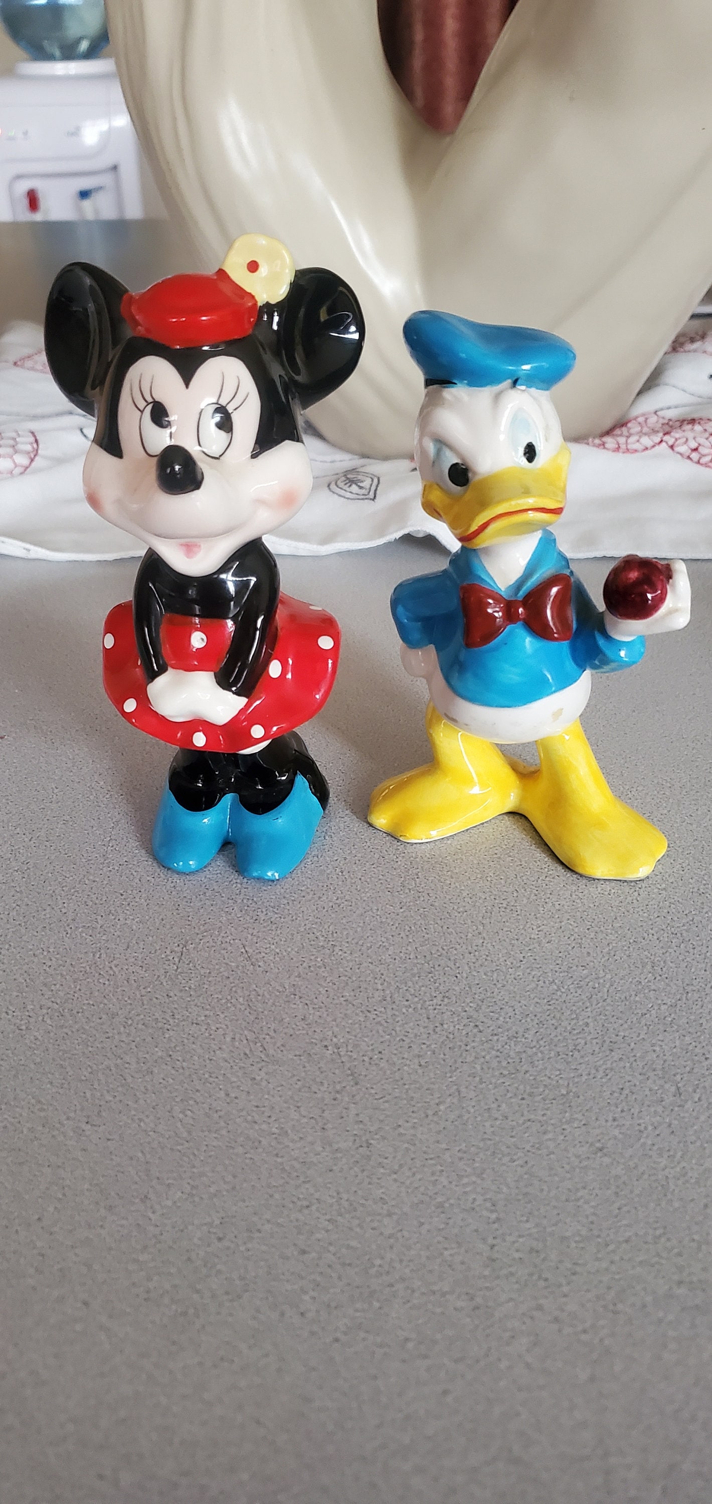 Porcelain Disney Japanese 1950s-70s Figurines Minnie and - Etsy