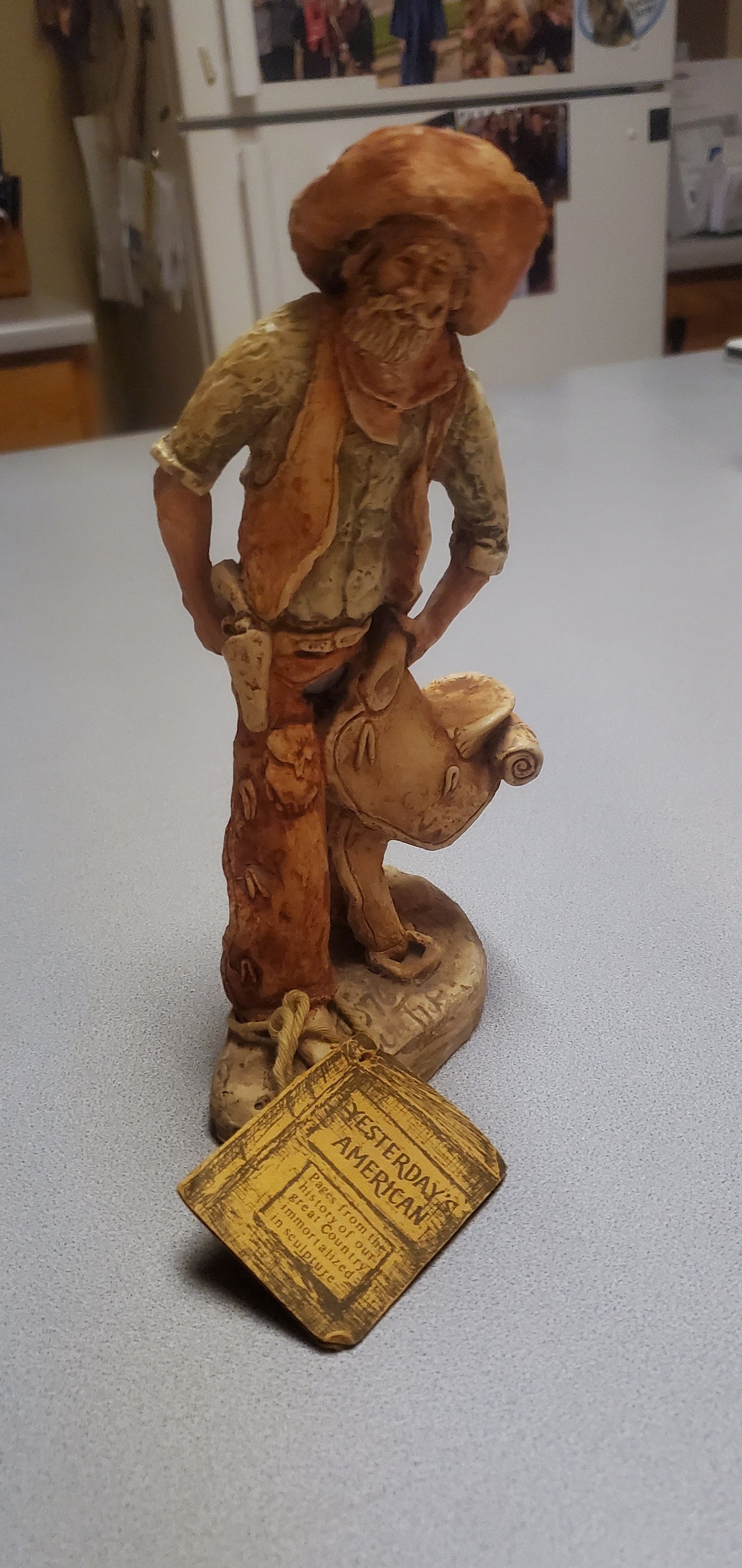 1976 Fred Curtis Handmade Cowboy Ceramic Figurine - Etsy