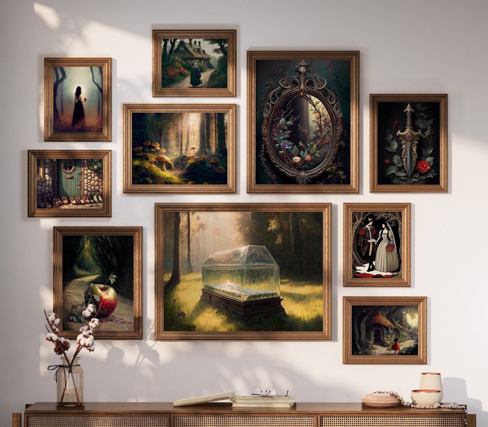 Fairytale Storybook Grimms Snow White Gallery Wall Vol 1 - Etsy