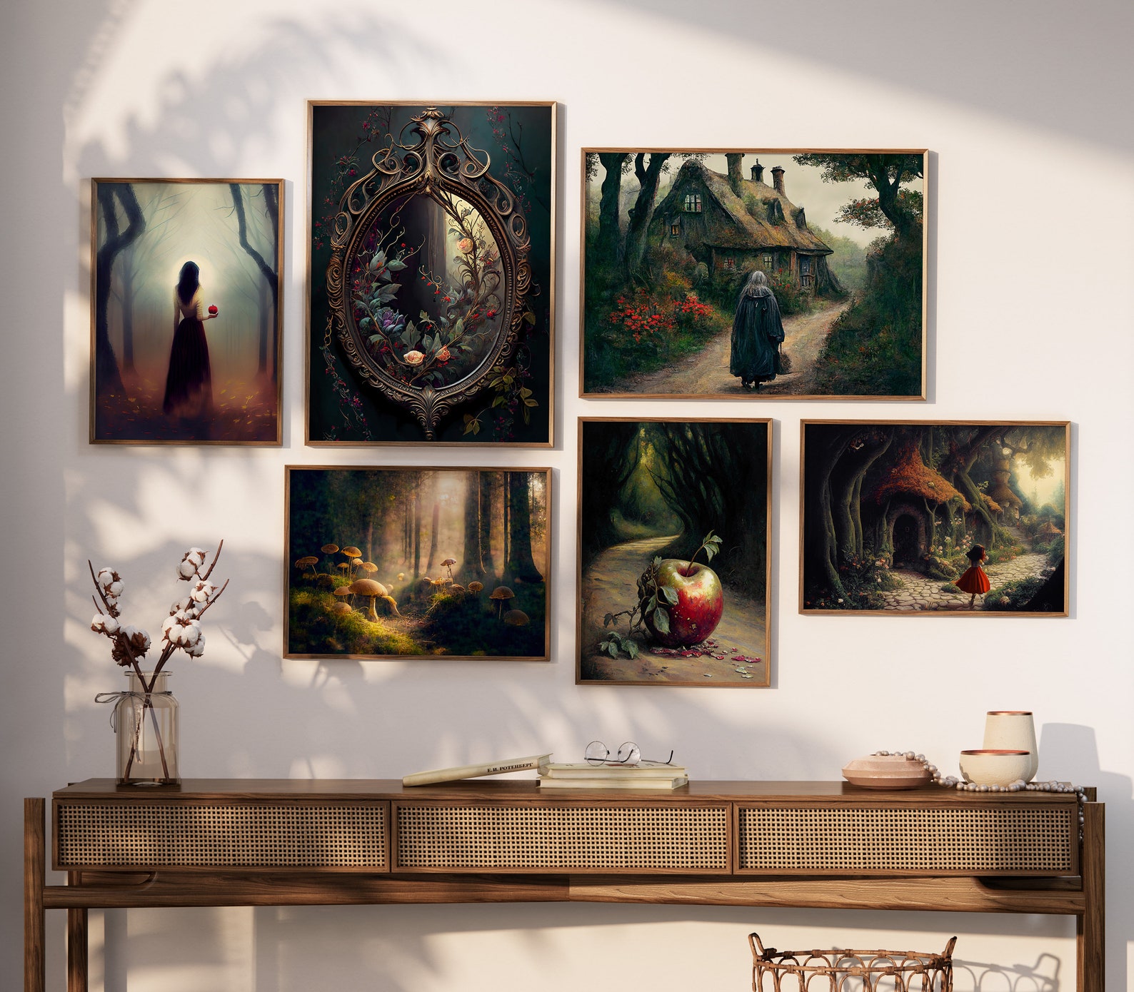 Fairytale Storybook Grimms Snow White Gallery Wall Vol 1 - Etsy