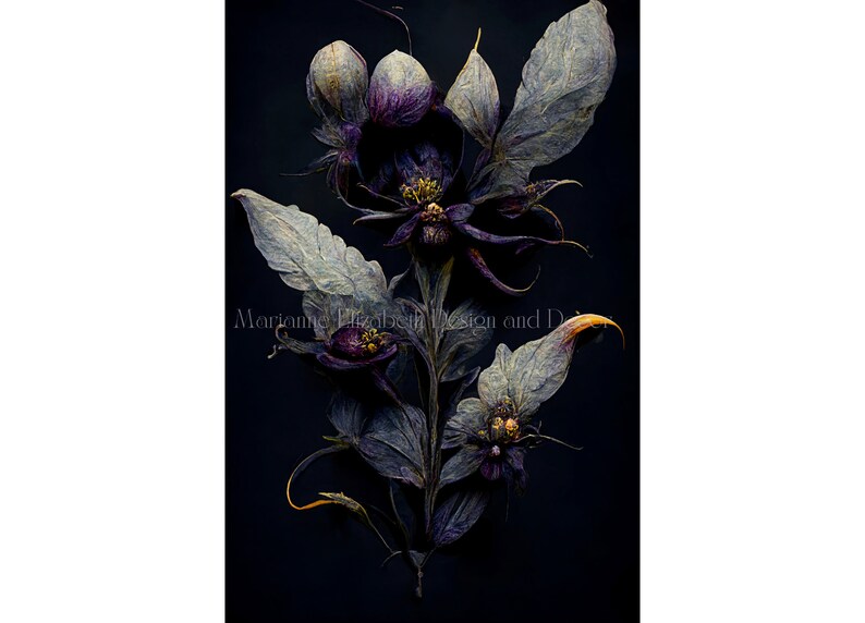 Dark Academia Apothecary 3 Image Set of Botanical Printable Art Vol 1 ...
