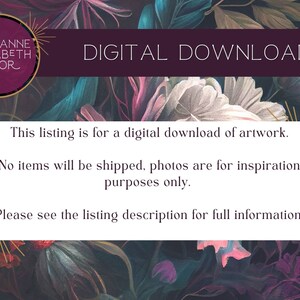 Dark Academia Maximalism Botanical Moody Decor Gallery Wall Set of 8 ...