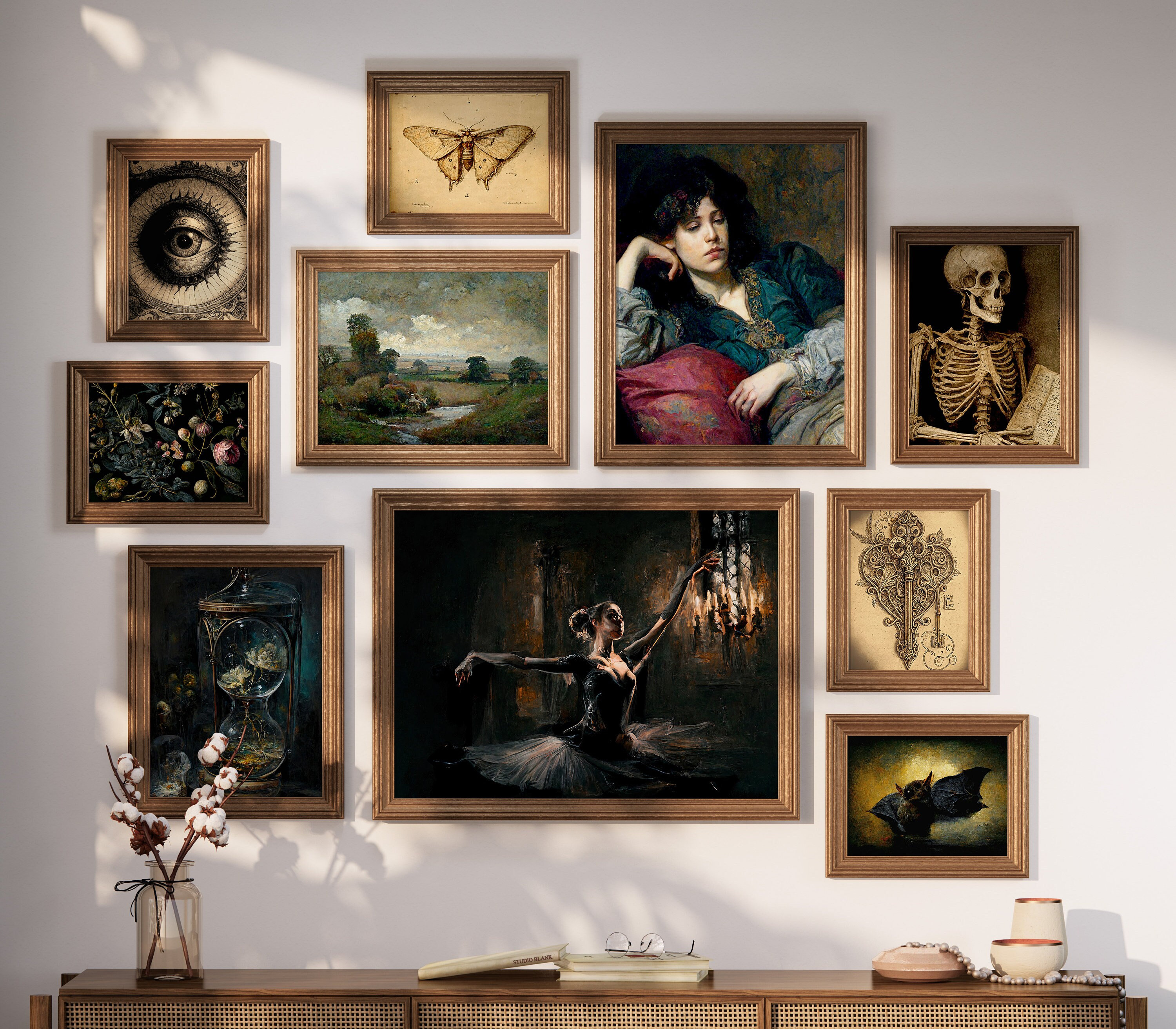 Dark Academia 12-image Printable Art Collection Vol 3: Gothic, Vintage ...