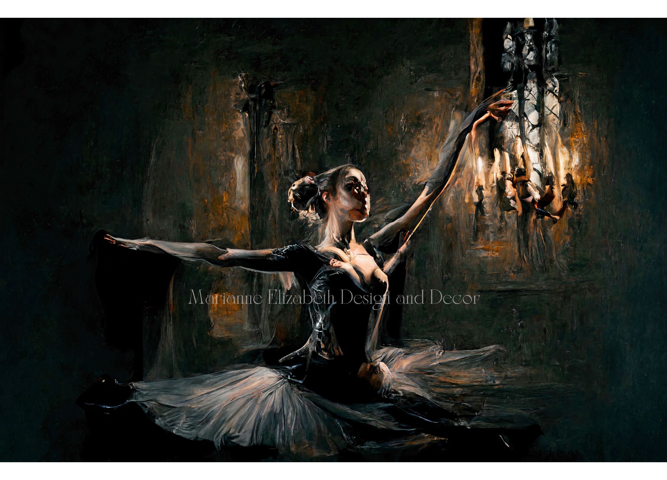 Dark Dancer 2 Dark Academia Printable Digital Download: Gothic, Antique ...