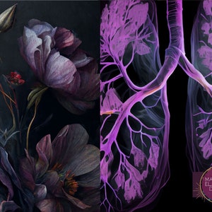 Dark Academia Maximalism Botanical Moody Decor Gallery Wall Set of 8 ...