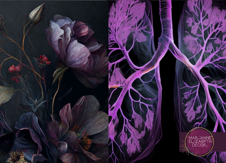 Dark Academia Maximalism Botanical Moody Decor Gallery Wall - Etsy