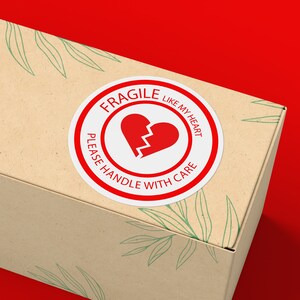 Fragile Stickers, Fragile Labels, Round Fragile Stickers, Circle ...