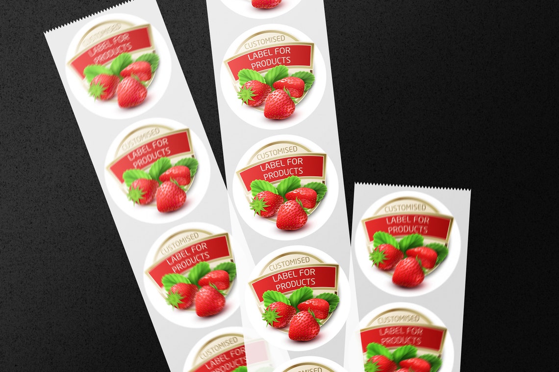 Personalised Gloss Sticker Printing Roll Sticker Printing - Etsy