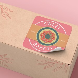 High Gloss Custom Square Labels, Custom Logo Labels, Square Logo Labels ...