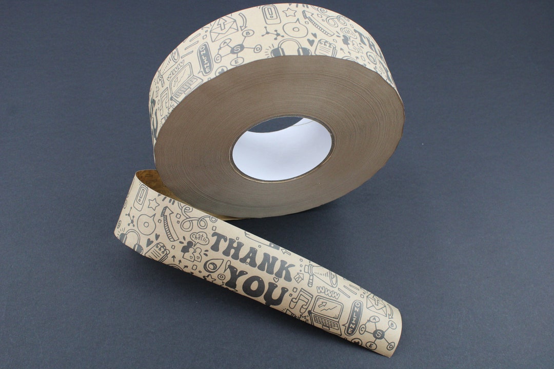Custom Gummed Packing Tape, Water-activated Packing Tape, Kraft Packing ...
